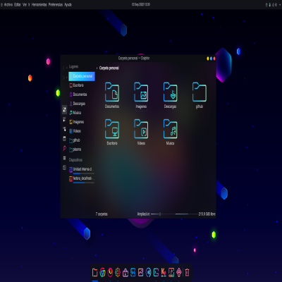 Sweet Ambar Blue Aurorae - KDE Store