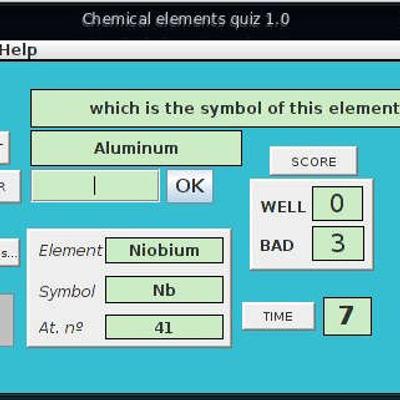 Chemical elements quiz - Java - KDE Store