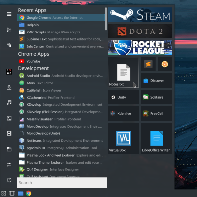 Tiled Menu - KDE Store