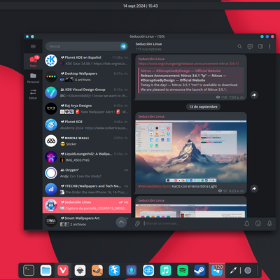 Moe Dark Telegram Theme - KDE Store
