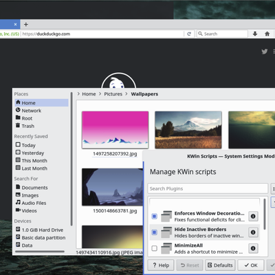 Hide Inactive Borders - KDE Store