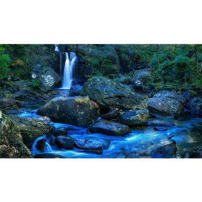 Blue silk waterfall - 4k - KDE Store