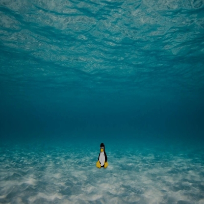 Tux under water - KDE Store