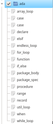 Ada_Snippets - KDE Store