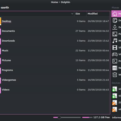 Breeze Dark - Pink Colour Scheme - KDE Store