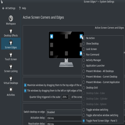 Screen Edge Action - Toggle Panel - Panel-1 - KDE Store