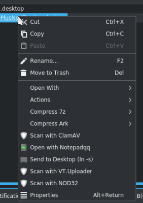 Clam AV Scan Menu - Quick Simple Install - KDE Store