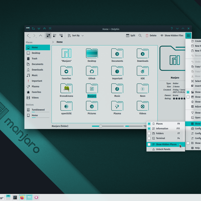 Manjaro-Cyan-Light-Color - KDE Store