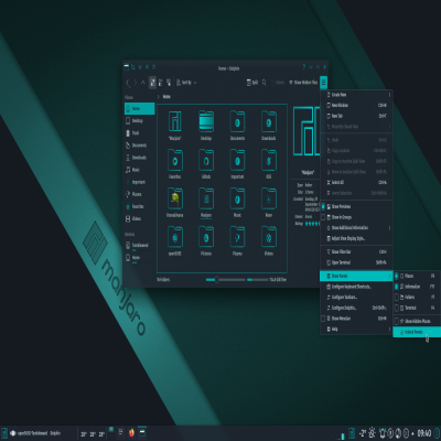 Manjaro-Cyan-Dark-Color - KDE Store