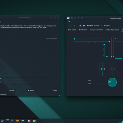 Manjaro-Cyan-Kvantum - KDE Store