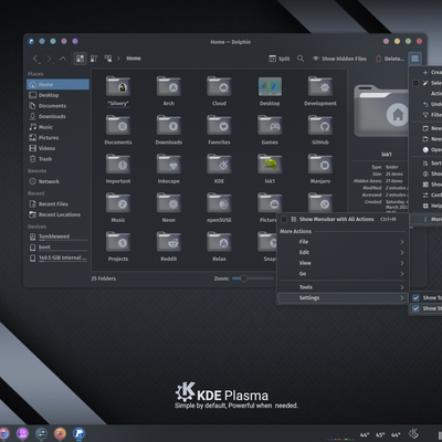 Silvery-Blue-Dark-Color - KDE Store
