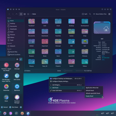 Gradient-Dark-ColorScheme - KDE Store