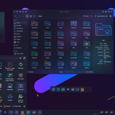 Colorful-Dark-Global - KDE Store