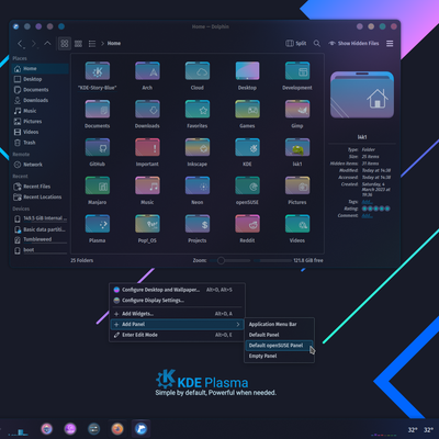 KDE-Story-Buccaneer-Blue-Dark-ColorScheme - KDE Store
