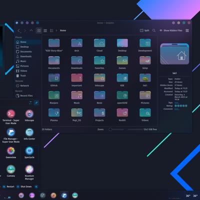 KDE-Story-Blue-Dark-Plasma - KDE Store