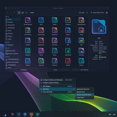 Vivid-Cyan-Dark-Colorscheme - KDE Store