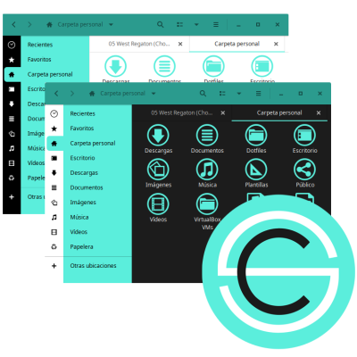 Simply Circles Cyan - KDE Store
