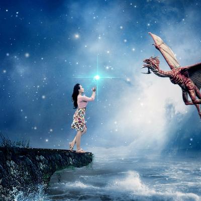 Girl and Dragon - KDE Store