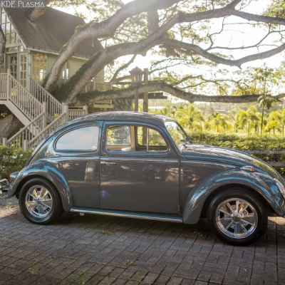 KDE Plasma Gray Volkswagen Beetle Wallpaper - KDE Store