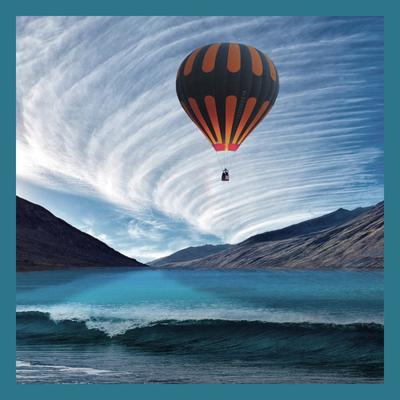Hot Air Balloon over Sea - KDE Store