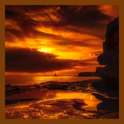 Sea Under Orange Sky - KDE Store