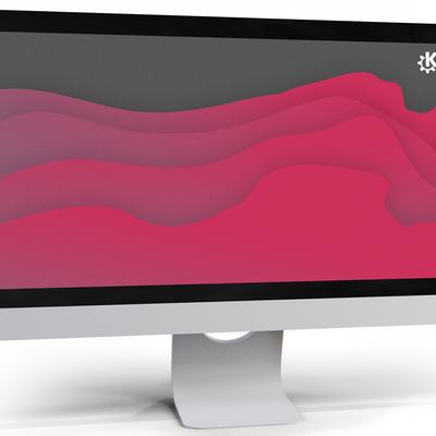 KDE abstract wallpaper 37 red - KDE Store