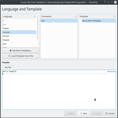 Template For KDevelop File Template - KDE Store