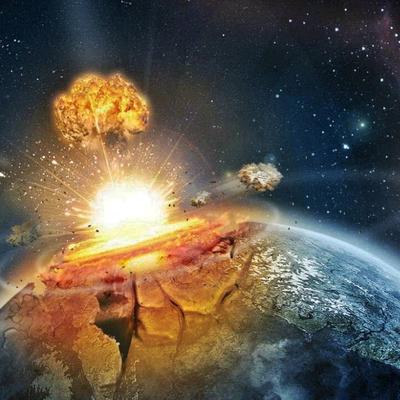 Explosion Of A Meteor Collision With Earth Wallpaper Hd - KDE Store