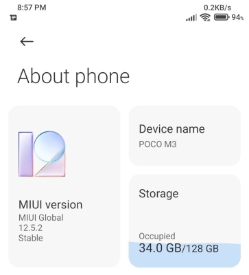 Dual status bar Miui - poco M3 - KDE Store