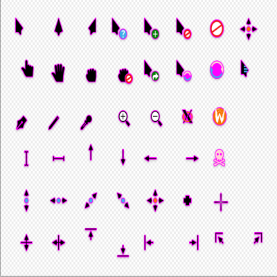 Breeze Dark Fuchsia Cursors - KDE Store