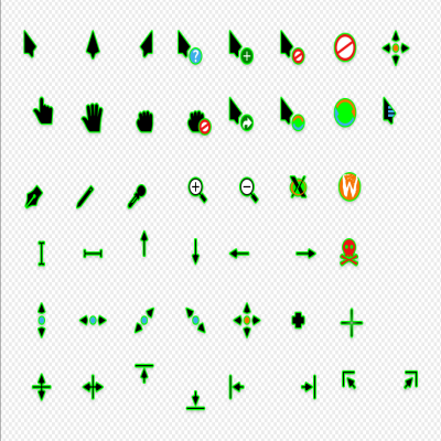 Breeze Dark Lime Cursors - KDE Store