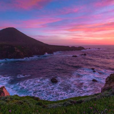 Sunset over California Coast HD WALLPAPER - KDE Store