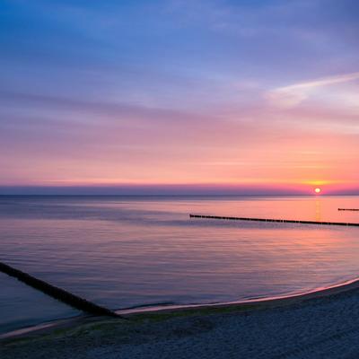 Evening beach view Nature HD WALLPAPER - KDE Store