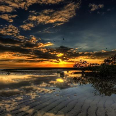 Cloud Nature Reflection Sky Sunset Water HD WALLPAPER - KDE Store