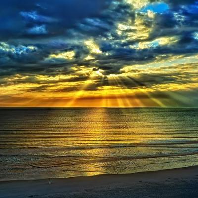 sunrays Sunset evening HD Wallpaper - KDE Store