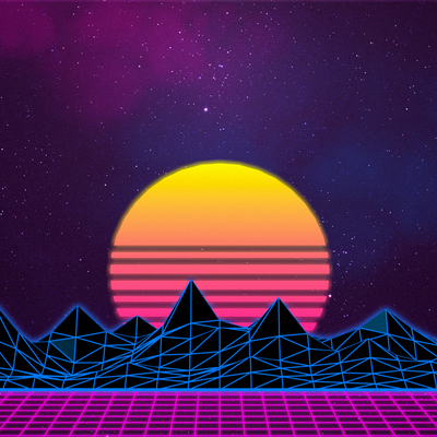 Retrowave purple background pink vaporwave abstract - KDE Store