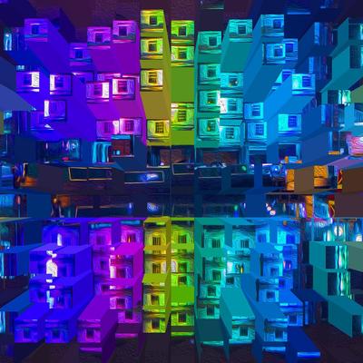 Abstract 3D cubes Wallpaper - KDE Store