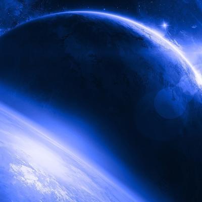 sci Fi Planets Stars Art Cg Digital Blue Wallpaper HD - KDE Store