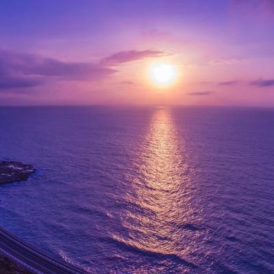 sunset ocean sunset the ocean - KDE Store