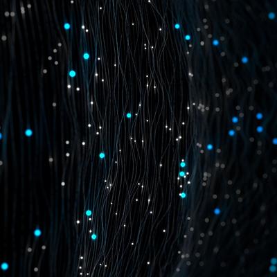 Blue and White Light Streaks Full HD - KDE Store