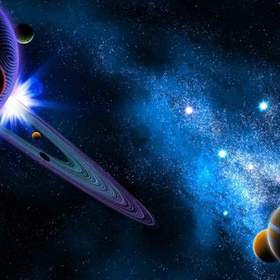 Blue and White Space Ship Full HD - KDE Store