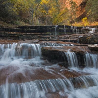 autumn forest waterfall - KDE Store