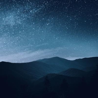 starry-sky-over-mountains - KDE Store