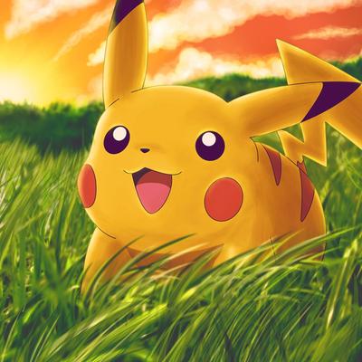 Cute Grass Pikachu Pokemon hd wallpaper - KDE Store