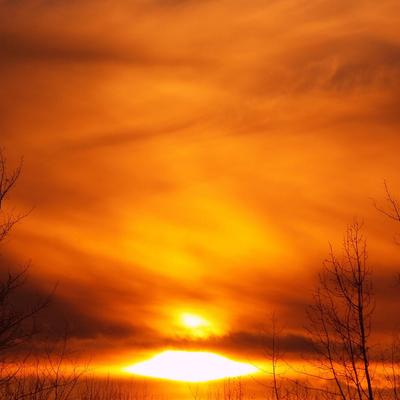 orange sky hd wall - KDE Store