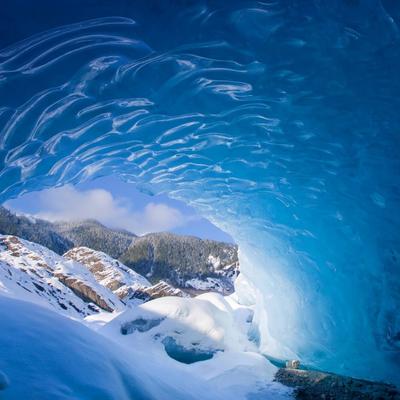 landscape nature snow ice cave Formation landform geo - KDE Store