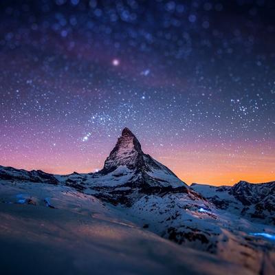 Winter Mountain Backgrounds Night