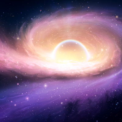 galaxy planet space artwork stars spiral glowing spac - KDE Store