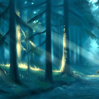 Enhanced Path Of Forest HD WALLPAPER - KDE Store