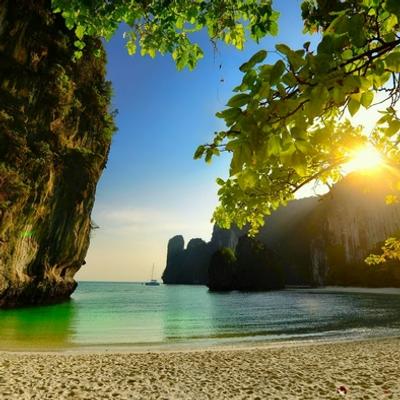 Sunrays Rocky Beach Nature HD Wallpaper - KDE Store